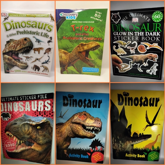 Discovery Kids | Toys | Dinosaur Sticker And Activity Book Bundle Lot ...
